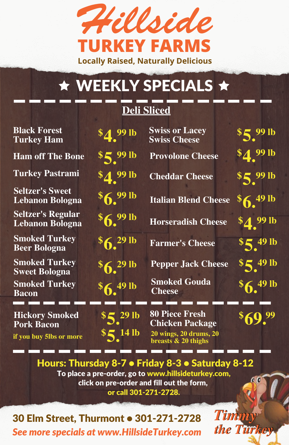 Fresh Turkeys & Poultry Products | Thurmont, MD | Hillside Turkey Farms